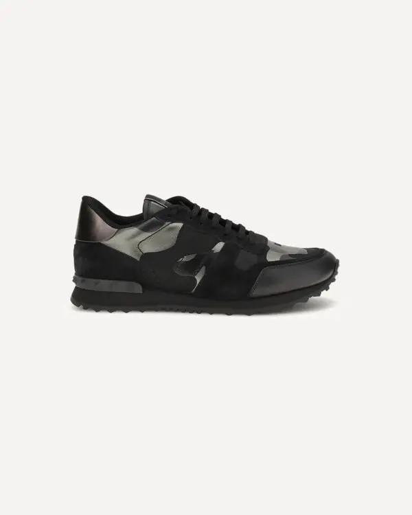 Valentino Garavani Rockrunner Calfskin Leather Sneakers