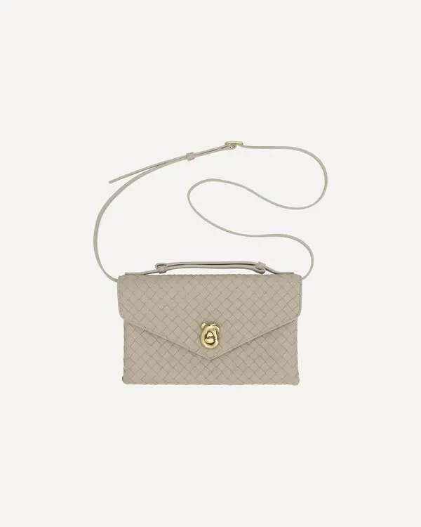 Bottega Veneta Knot Lock Shoulder Bag - Beige
