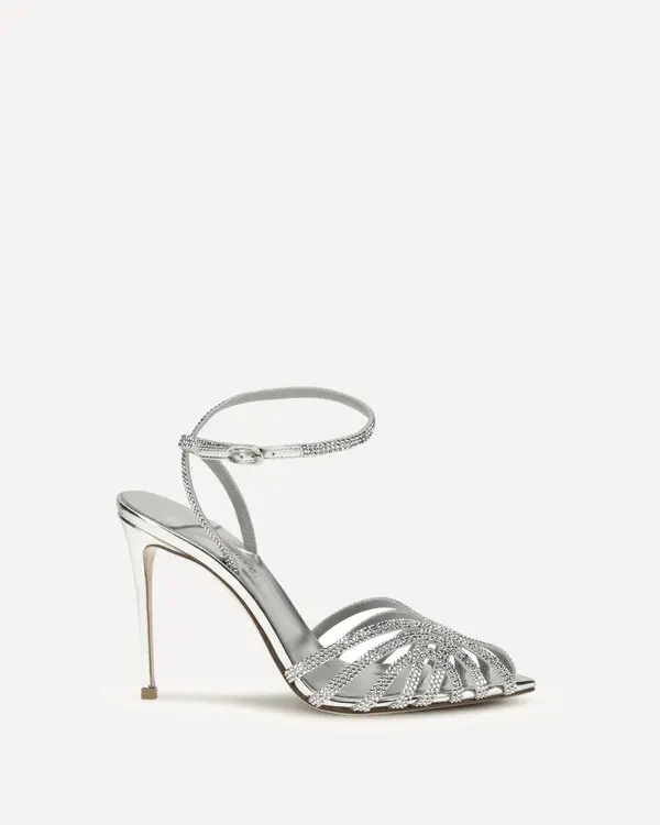 LE SILLA Embrace Divina Crystal Embellished Stiletto Sandals