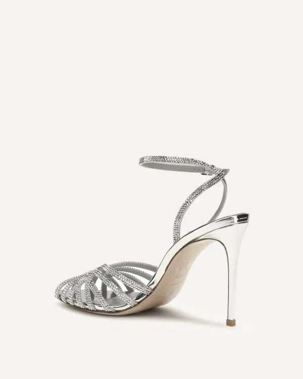 LE SILLA Embrace Divina Crystal Embellished Stiletto Sandals