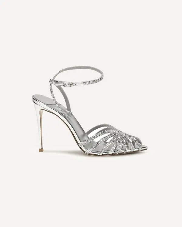 LE SILLA Embrace Divina Crystal Embellished Stiletto Sandals