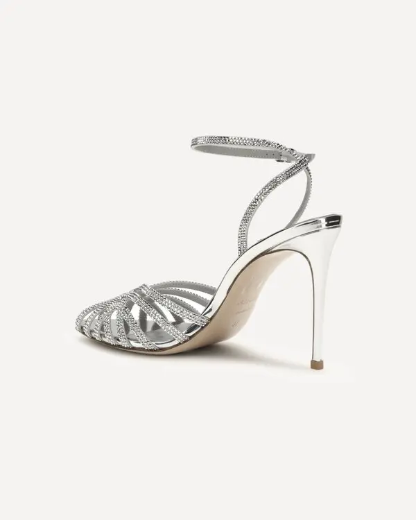 LE SILLA Embrace Divina Crystal Embellished Stiletto Sandals