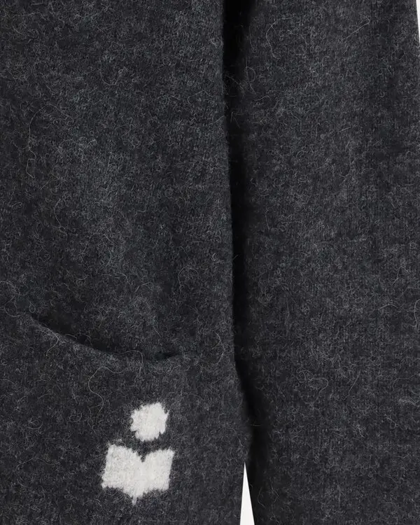 MARANT ETOILE Eborah Alpaca Blend Cardigan - Grey
