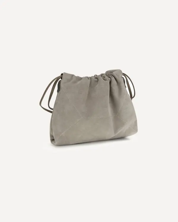 Brunello Cucinelli Suede Pouch - Grey