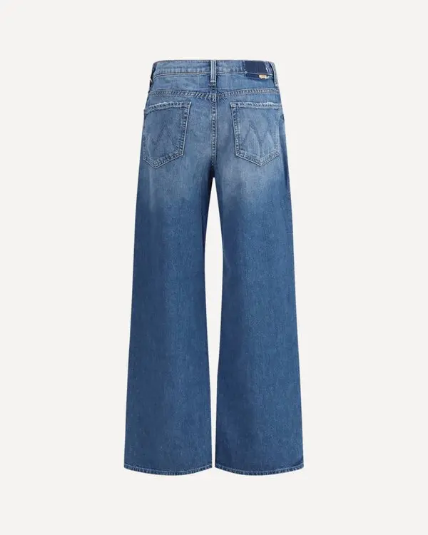 MOTHER The Rerun Zip Sneak Jeans - Blue