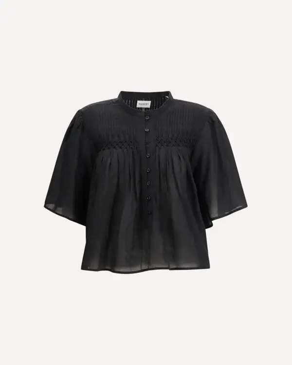 MARANT ETOILE Marant Étoile Cotton Pleated Shirt With Button-up Front