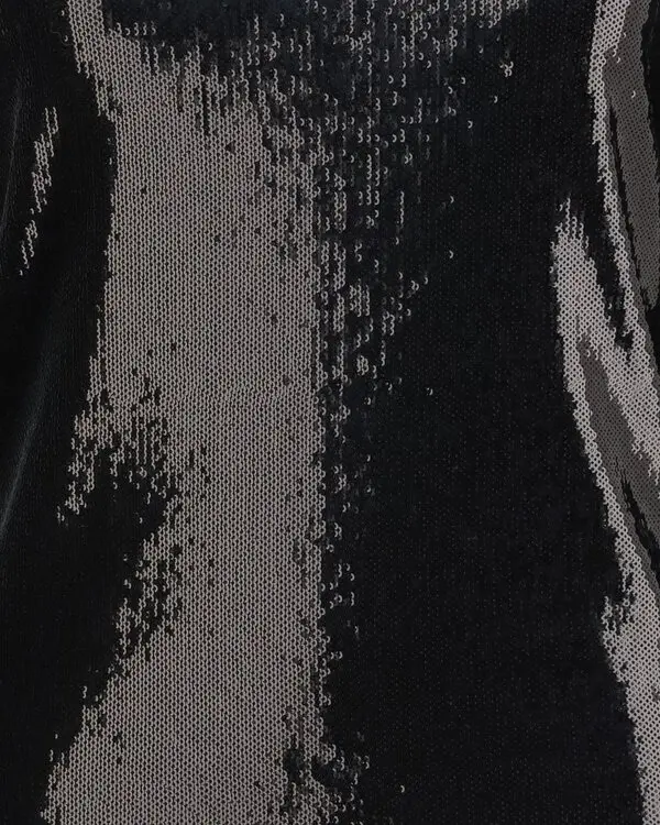 TOTEME Long-sleeved Sequin Top - Black