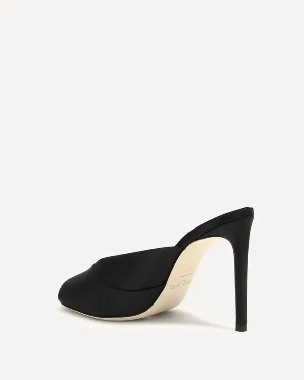 JIMMY CHOO Brigitte Leather Mules - Black