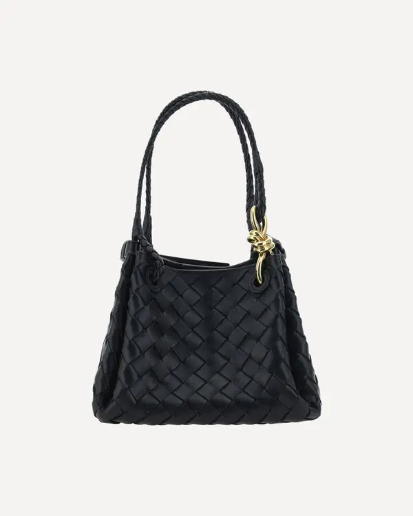 Bottega Veneta Small Parachute Shoulder Bag - Black