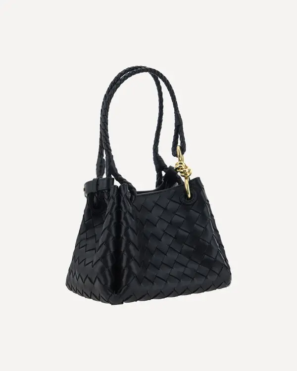 Bottega Veneta Small Parachute Shoulder Bag - Black