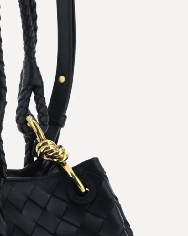 Bottega Veneta Small Parachute Shoulder Bag - Black