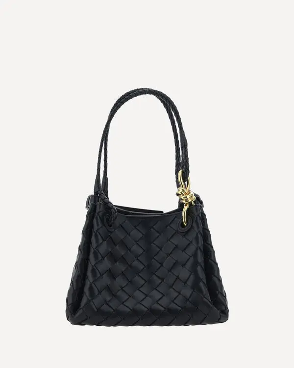 Bottega Veneta Small Parachute Shoulder Bag - Black