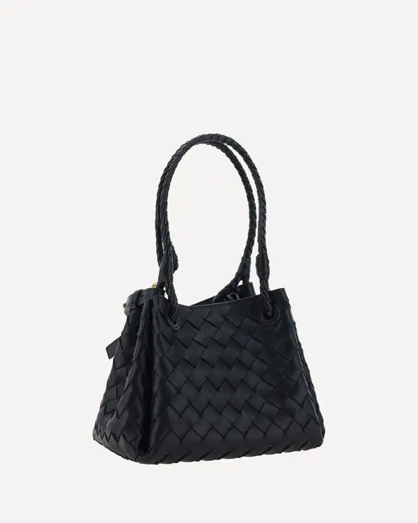 Bottega Veneta Small Parachute Shoulder Bag - Black