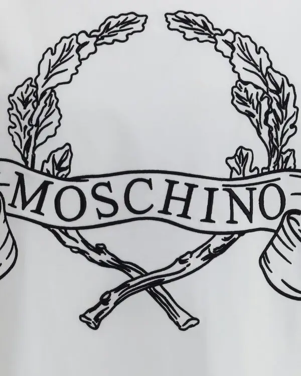Moschino Maxi Laurel Crown Embroidery T-hirt