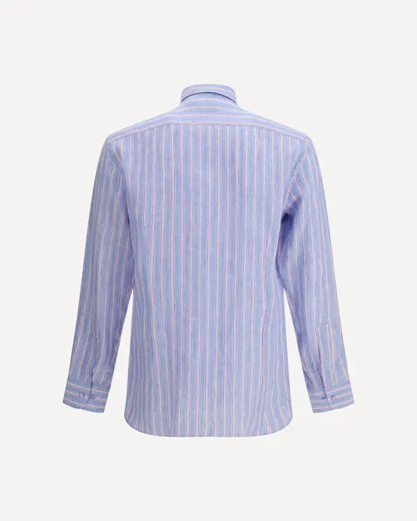 Etro Striped Linen Shirt - Multicolour