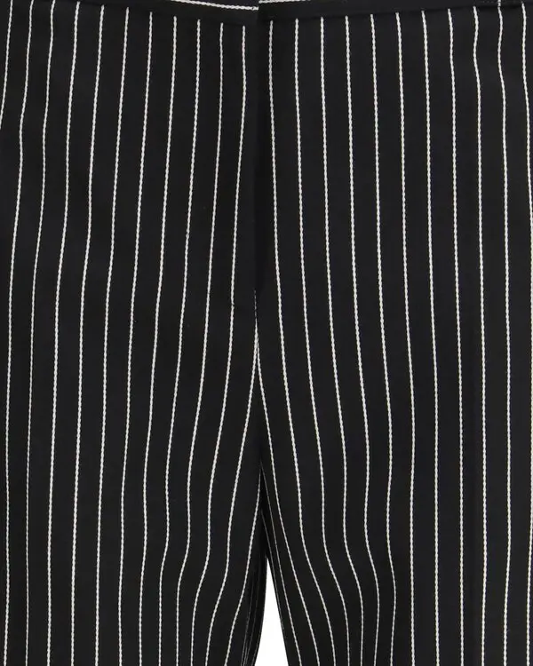 TOM FORD Striped Wool And Cotton Tailored Pants