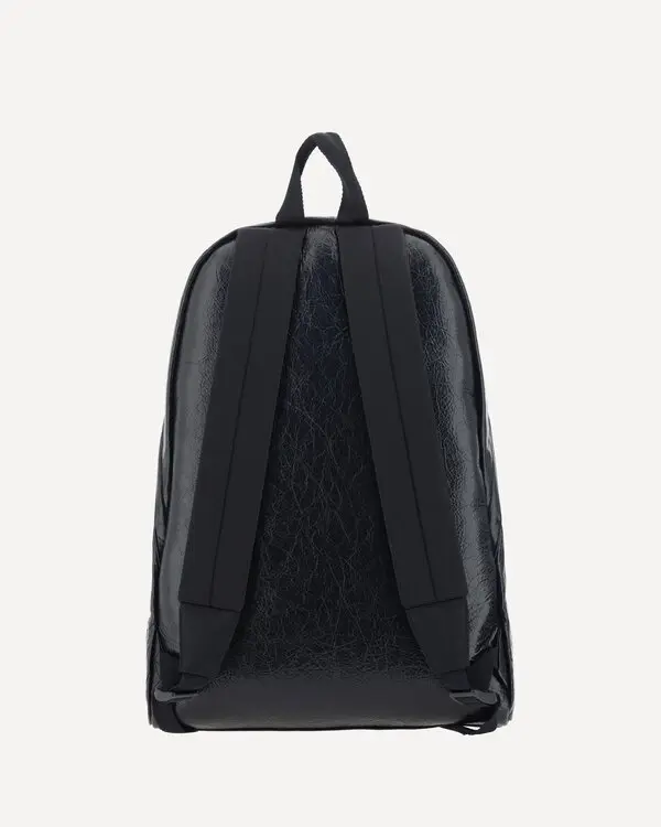 Balenciaga Explorer Leather Backpack - Black