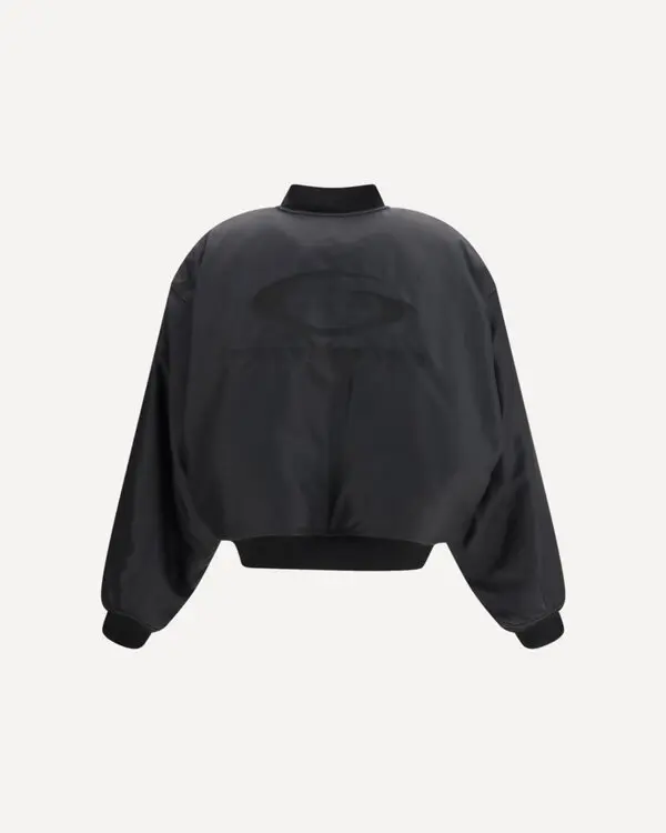 Balenciaga Technical Satinated Polyamide Bomber Jacket - Black