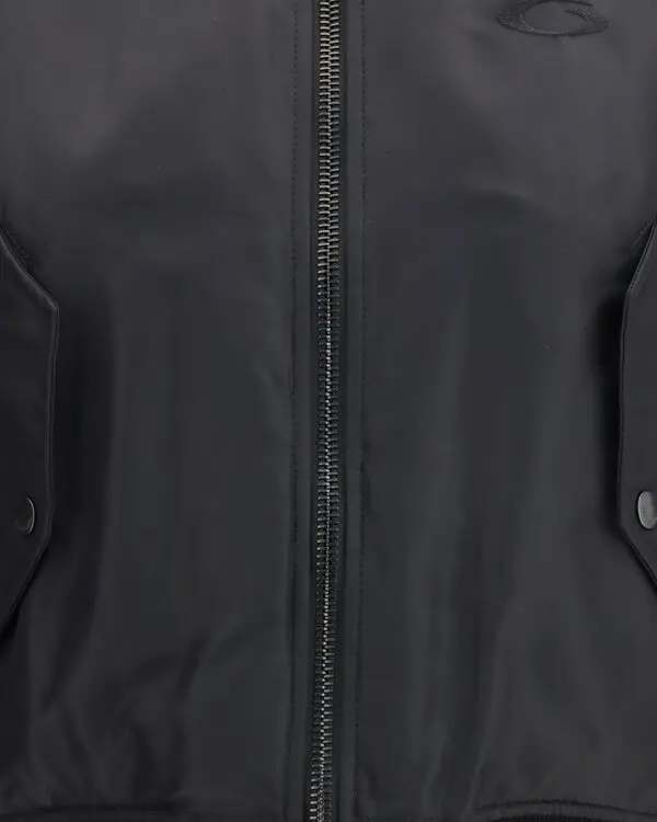 Balenciaga Technical Satinated Polyamide Bomber Jacket - Black