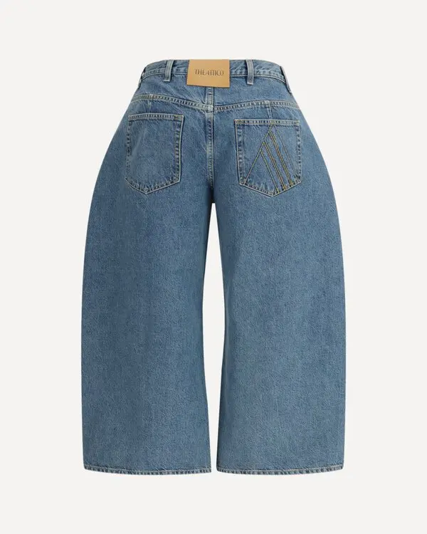 Attico Wide Leg Jeans - Blue