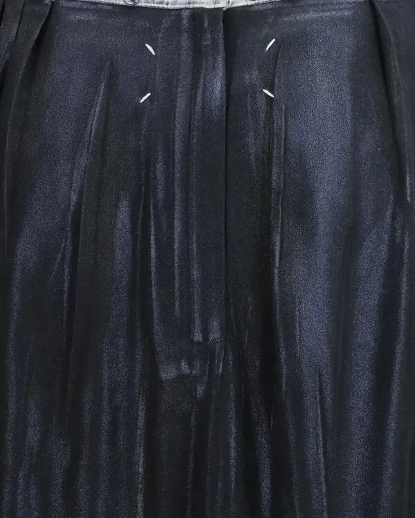 MARGIELA Maison Foil-treated Midi Skirt