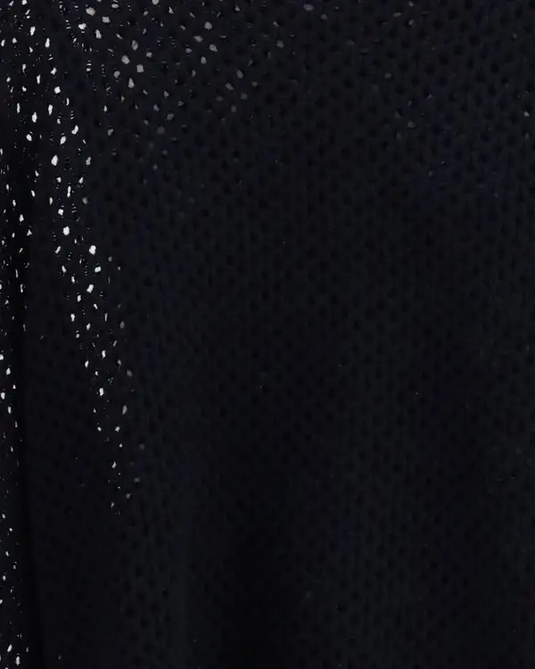 ALLUDE Perforated Boatneck Jumper