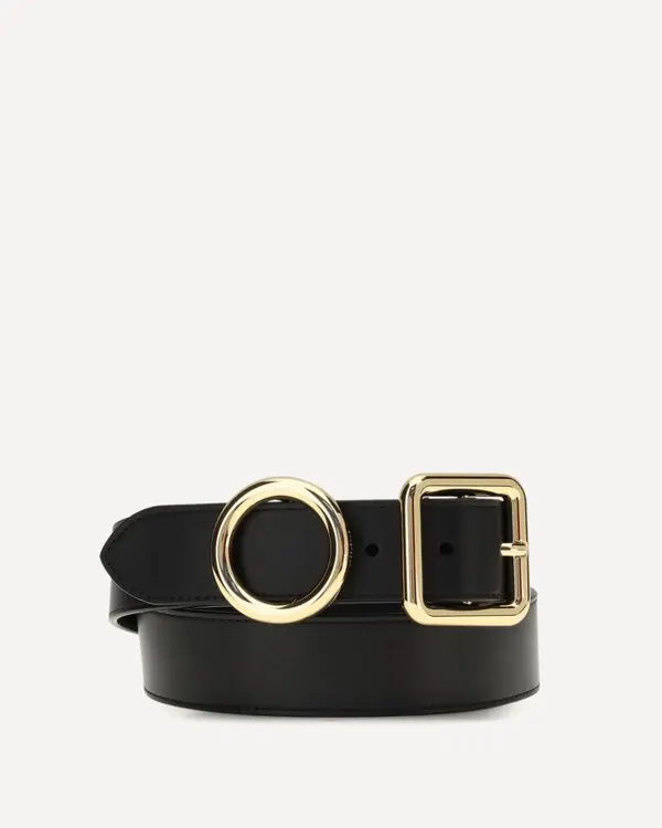 Jacquemus Leather Regalo Belt - Black