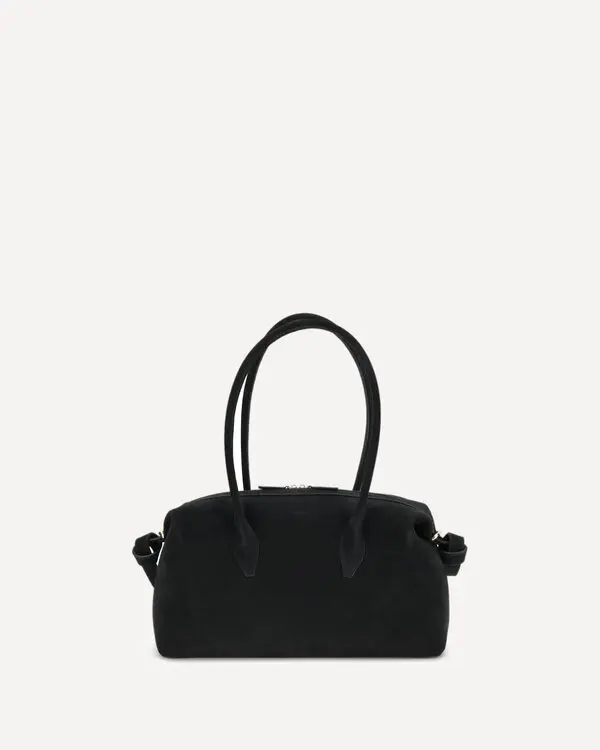 Yuzefi Brioche Shoulder Duffle Bag - Black