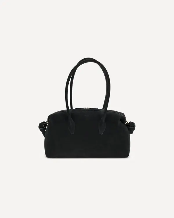 Yuzefi Brioche Shoulder Duffle Bag - Black
