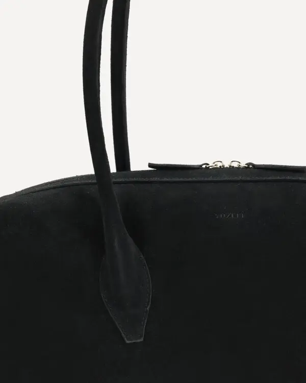 Yuzefi Brioche Shoulder Duffle Bag - Black