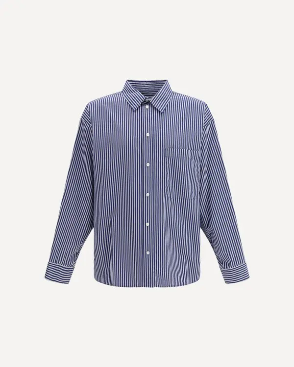Balenciaga Embroidered Poplin Overized Hirt