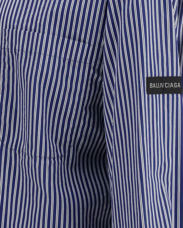Balenciaga Embroidered Poplin Overized Hirt
