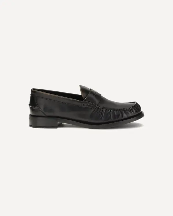 Prada Leather Loafers - Black