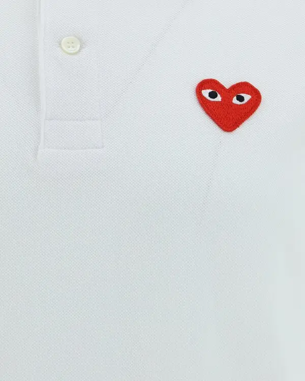 Play Comme Des Garcon Cotton Polo With Patch Ale
