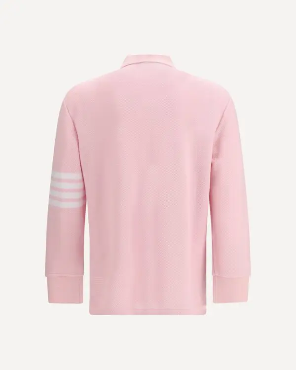 Thom Browne Piqué Long-sleeve Polo