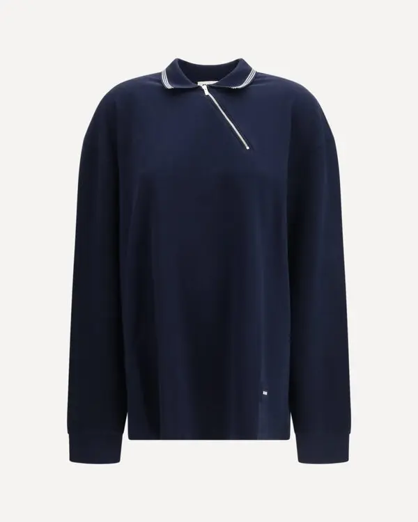 Miu Miu Long-sleeved Zip Polo