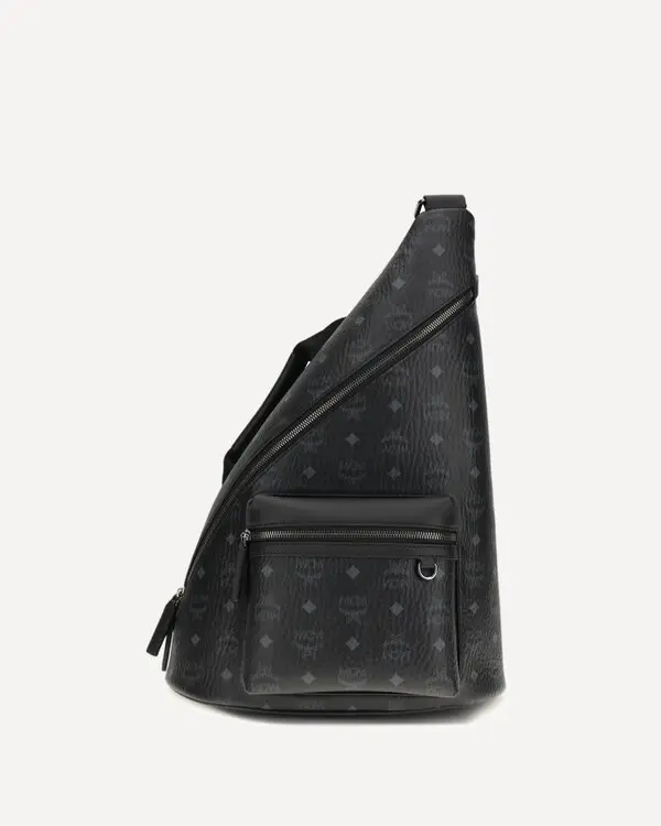 Mcm Aren Sling Backpack - Black