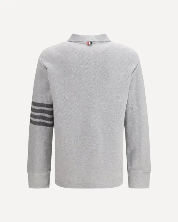 Thom Browne Piqué Long-sleeve Polo