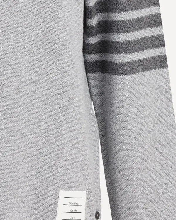 Thom Browne Piqué Long-sleeve Polo