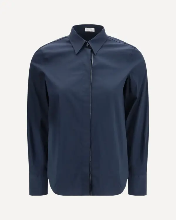 Brunello Cucinelli Embellished Cotton Shirt