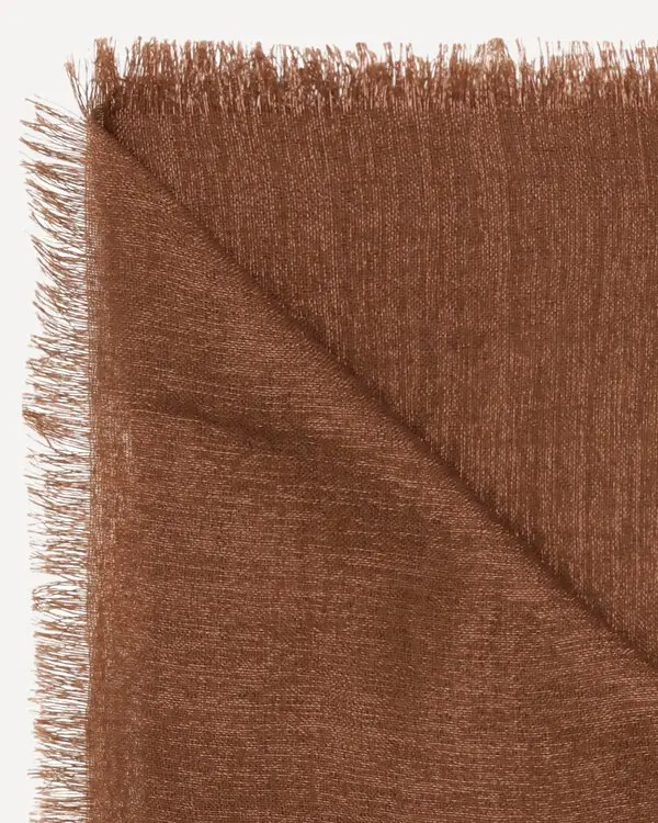 Brunello Cucinelli Silk And Cashmere Scarf - Brown