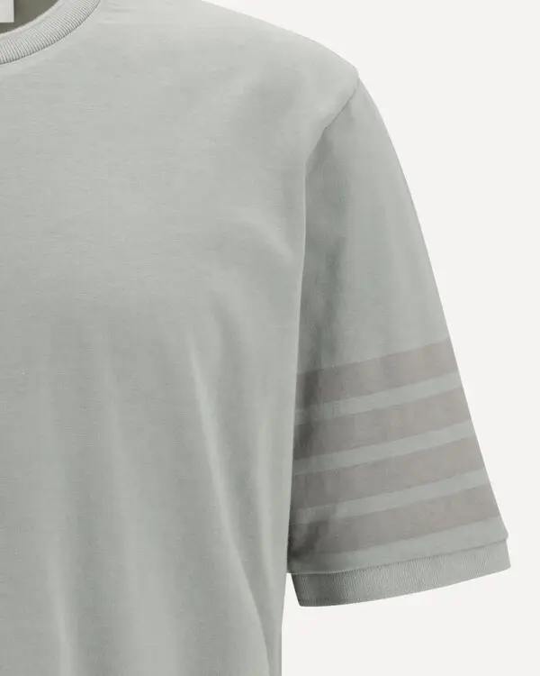 Thom Browne Bar Cotton Jersey T-shirt - Grey