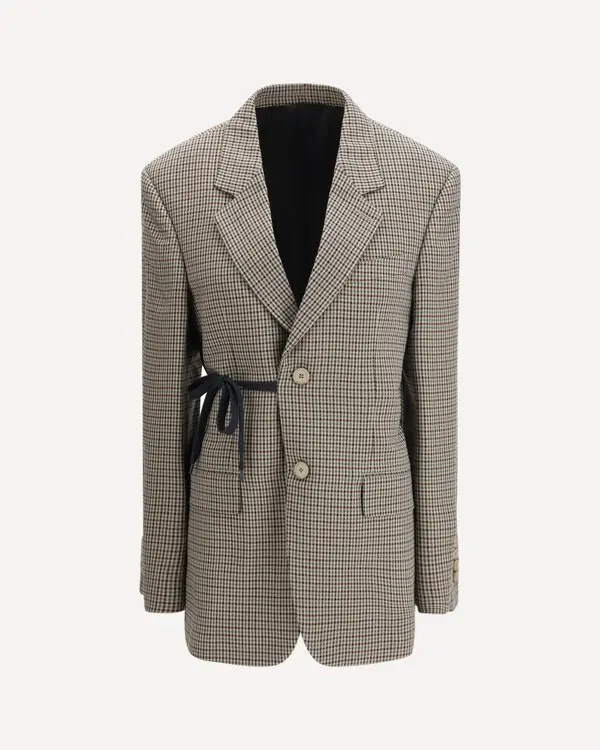 Balenciaga Single-breasted Vichy Jacket - Multicolour
