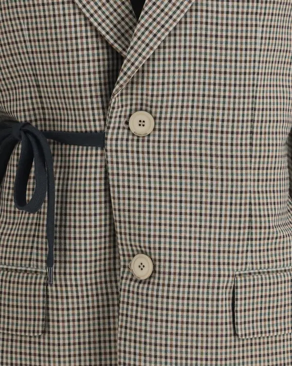 Balenciaga Single-breasted Vichy Jacket - Multicolour
