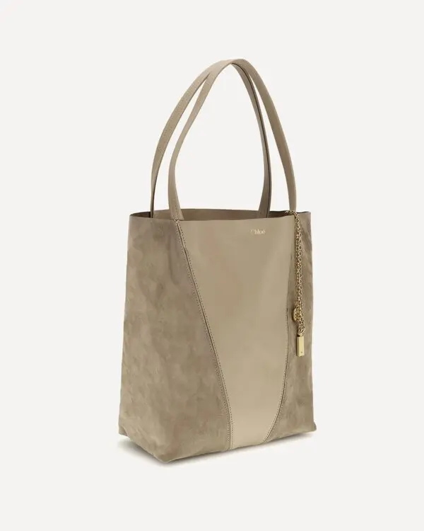 Chloé Spin Shoulder Bag - Beige