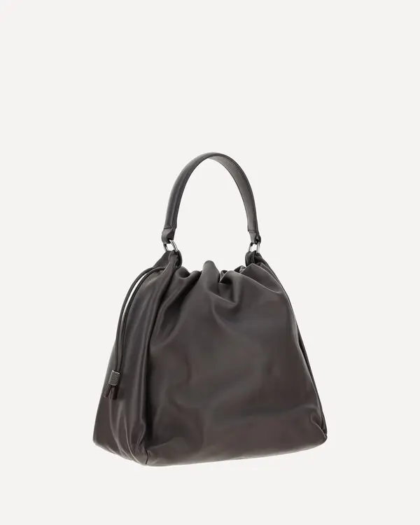 Brunello Cucinelli Leather Shoulder Bag