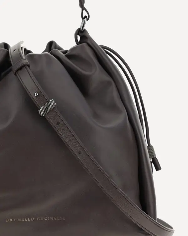 Brunello Cucinelli Leather Shoulder Bag