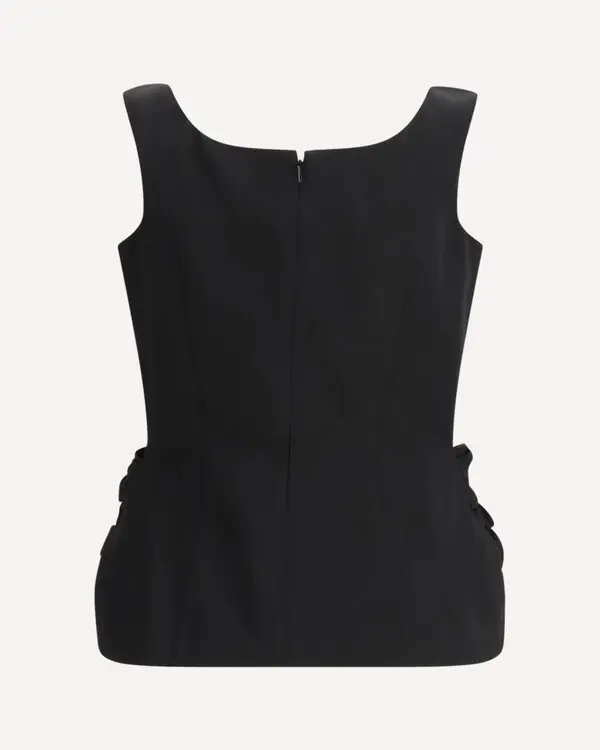 Magda Butrym Sleeveless Top With Floral Appliqués