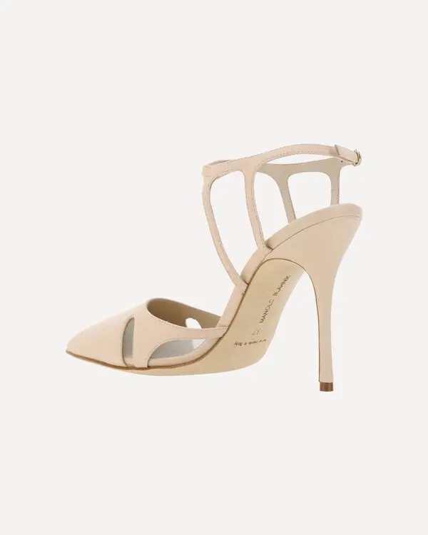 Manolo Blahnik Arcadia Fabio Leather Pumps