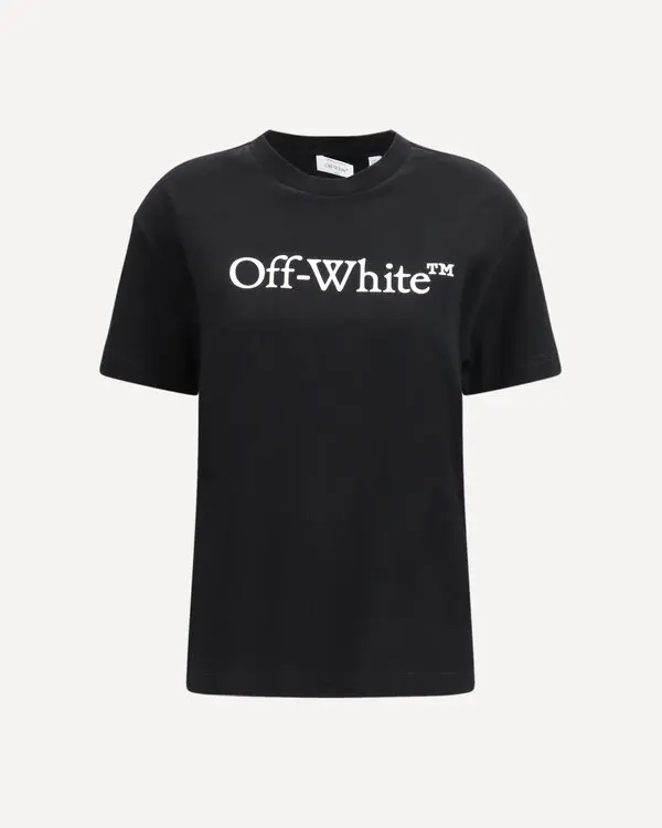 Off-White Big Logo Bookish" Cotton T-shirt